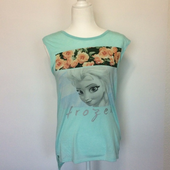 Disney | Tops | Disney Frozen Turquoise Tank Top Tunic Size Small ...